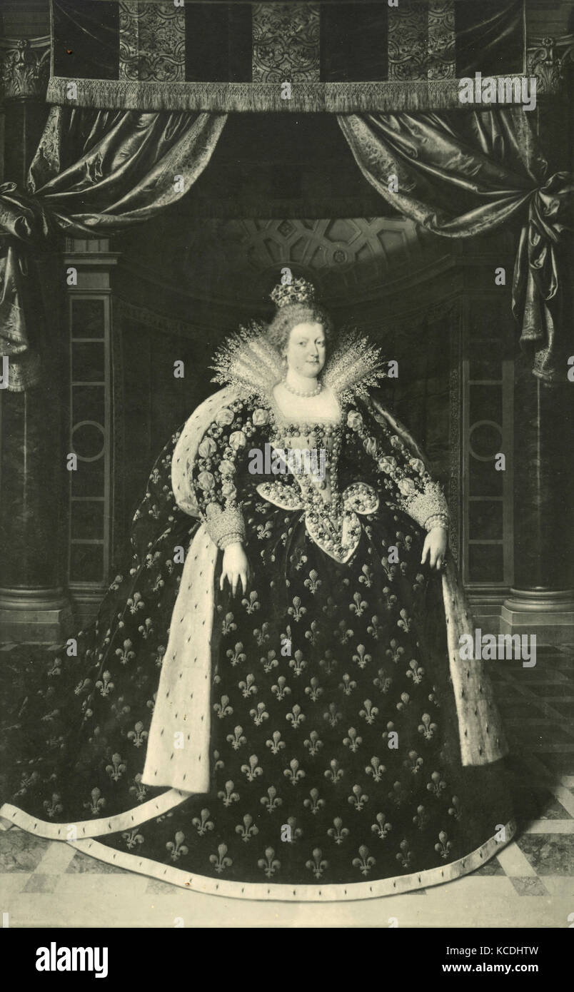Portrait Maria de' Medici Queen of France, painting by Francis Porbus ...