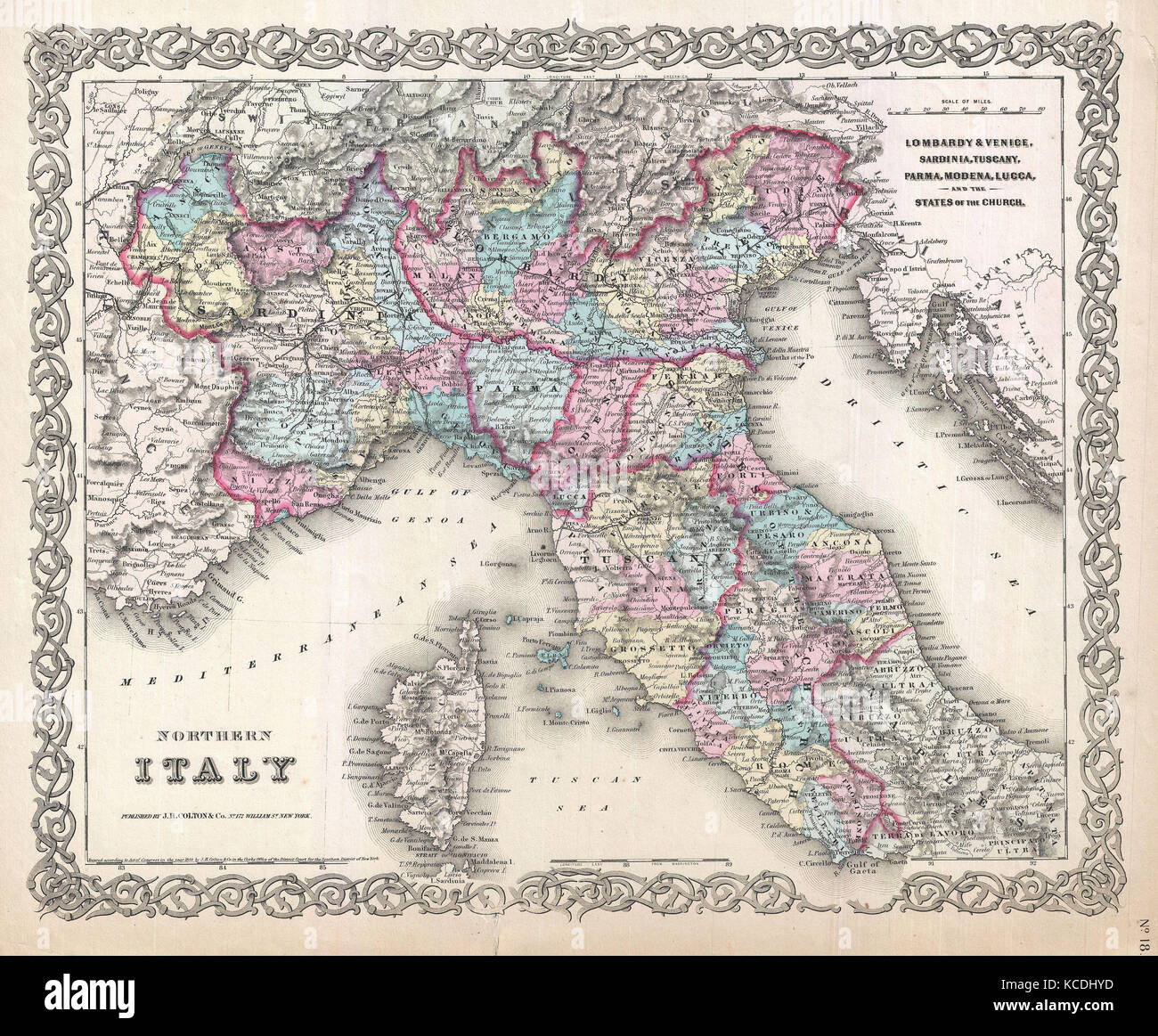 Northern italy map hi-res stock photography and images - Alamy
