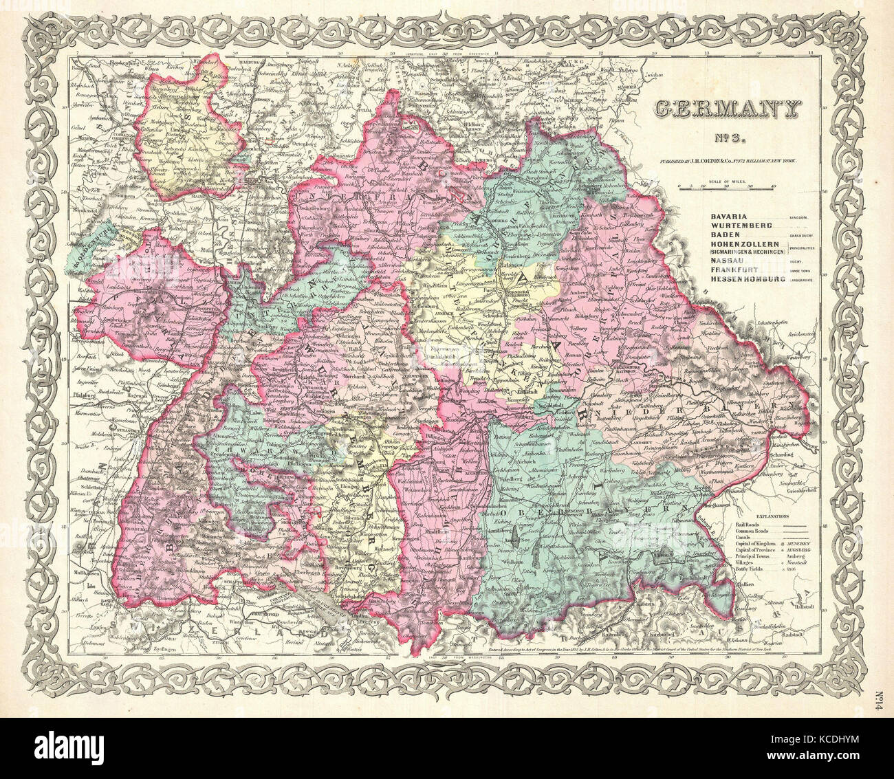 Historical map of bavaria hi-res stock photography and images - Alamy