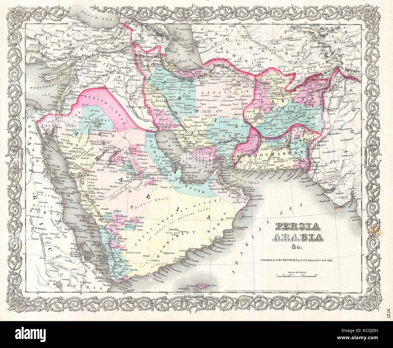 Old arabia map hi-res stock photography and images - Alamy