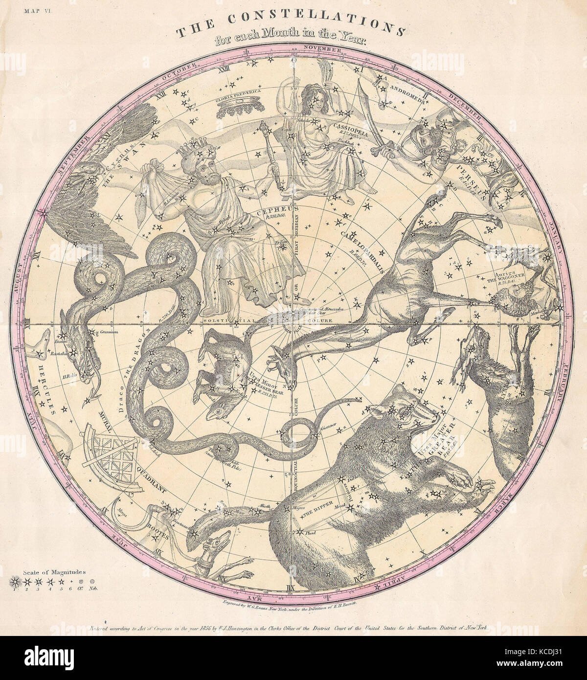Ancient map of stars chart hi-res stock photography and images - Alamy