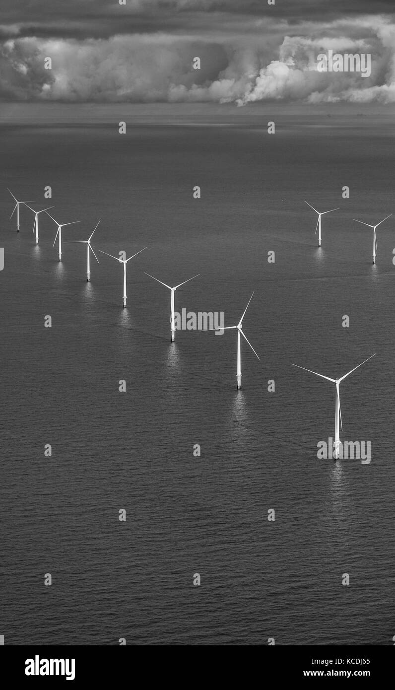 Vertical aerial view windmill Black and White Stock Photos & Images - Alamy