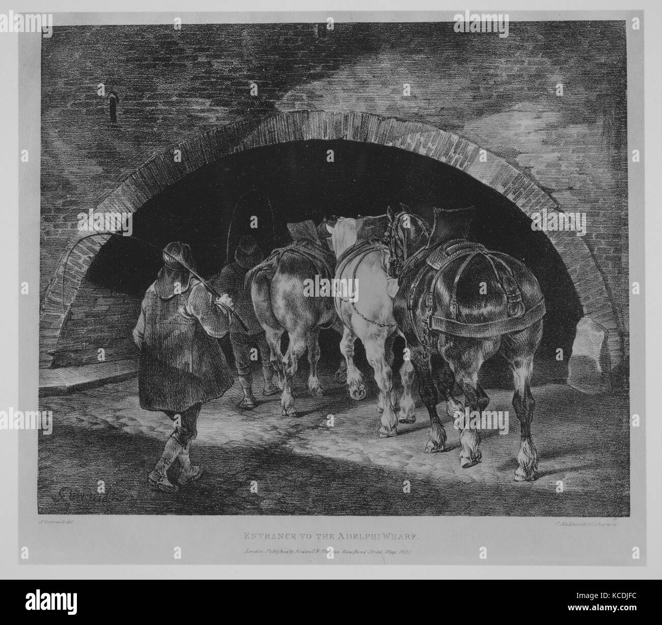 Entrance to the Adelphi Wharf, Théodore Gericault, 1821 Stock Photo - Alamy