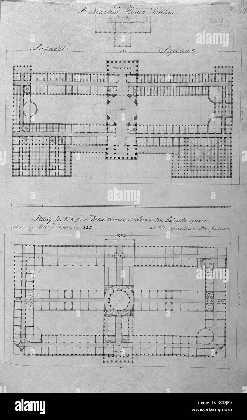 A. J. Davis, Scrapbook VIII, Alexander Jackson Davis, 1835–92 Stock ...
