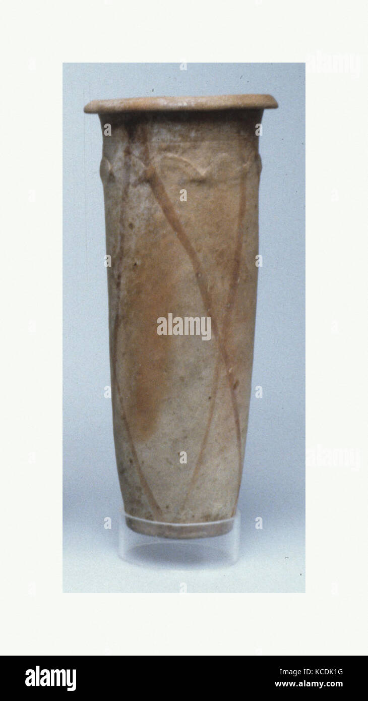 Wavy-handled jar with cross-hatched design, ca. 3300–3100 B.C Stock ...