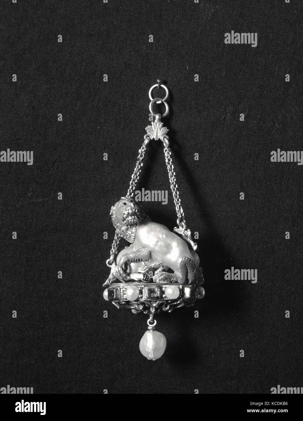 Pendant with a Lion Attacking a Camel, probably Alfred André, ca. 1870 ...