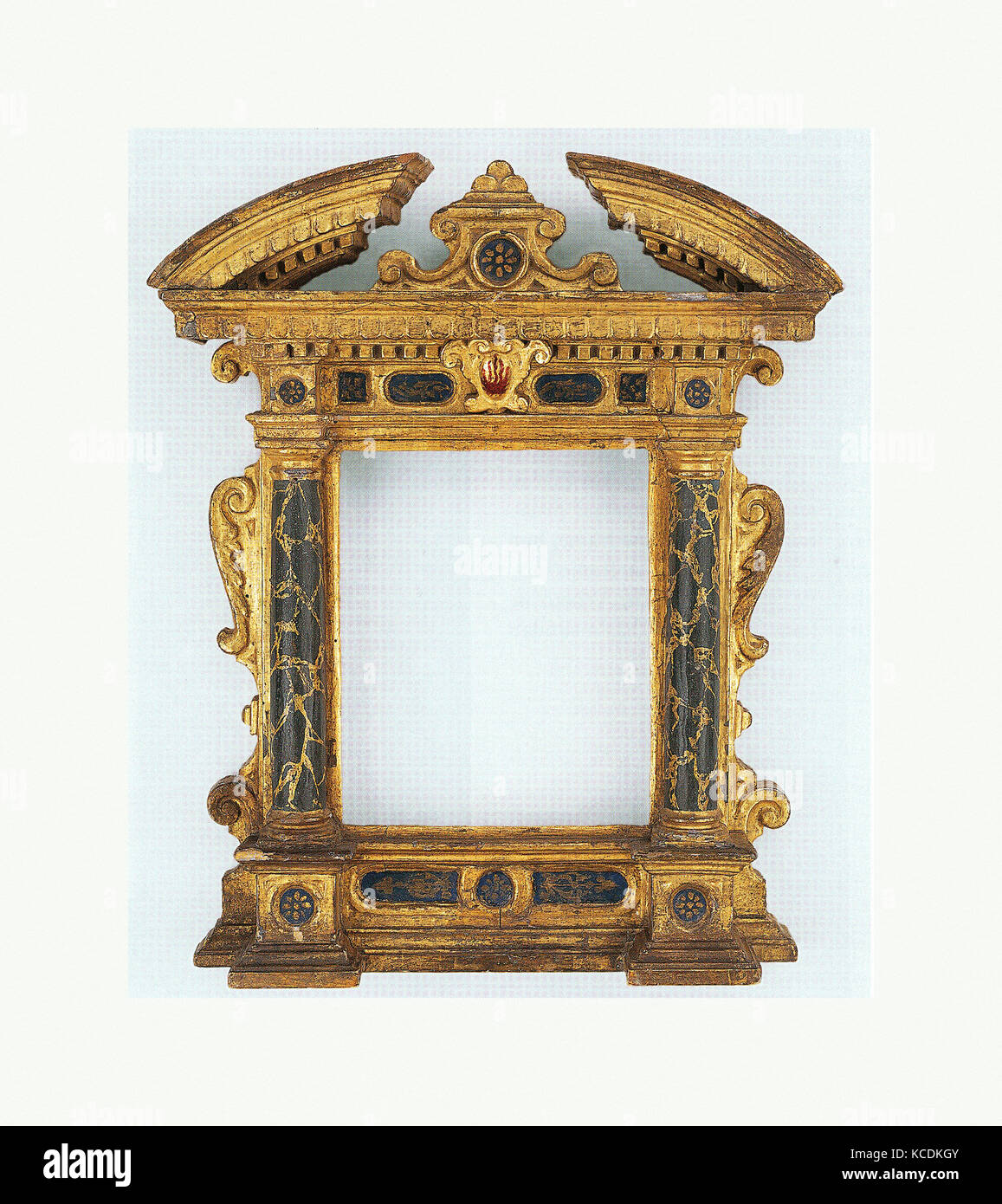 Tabernacle frame, early 17th century, Italian, Marches, Carved, gilt ...