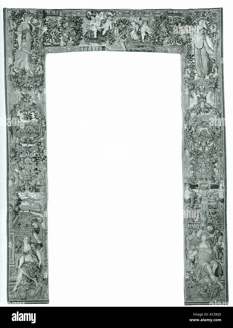 Border, last third 16th century, Flemish, Wool and linen, with ...