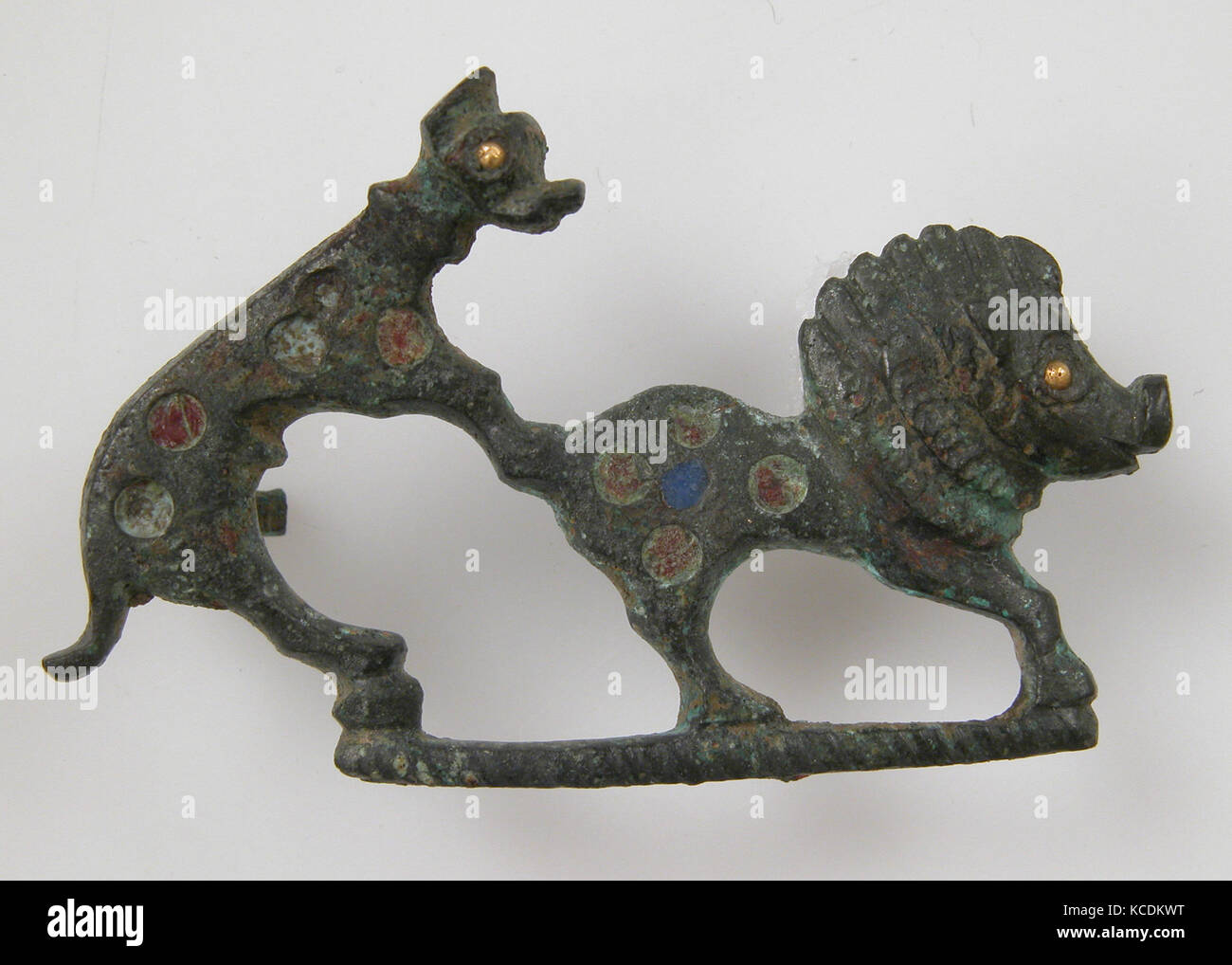 Animal-Shaped Brooch, 2nd century (?), Roman, Champlevé enamel, bronze ...
