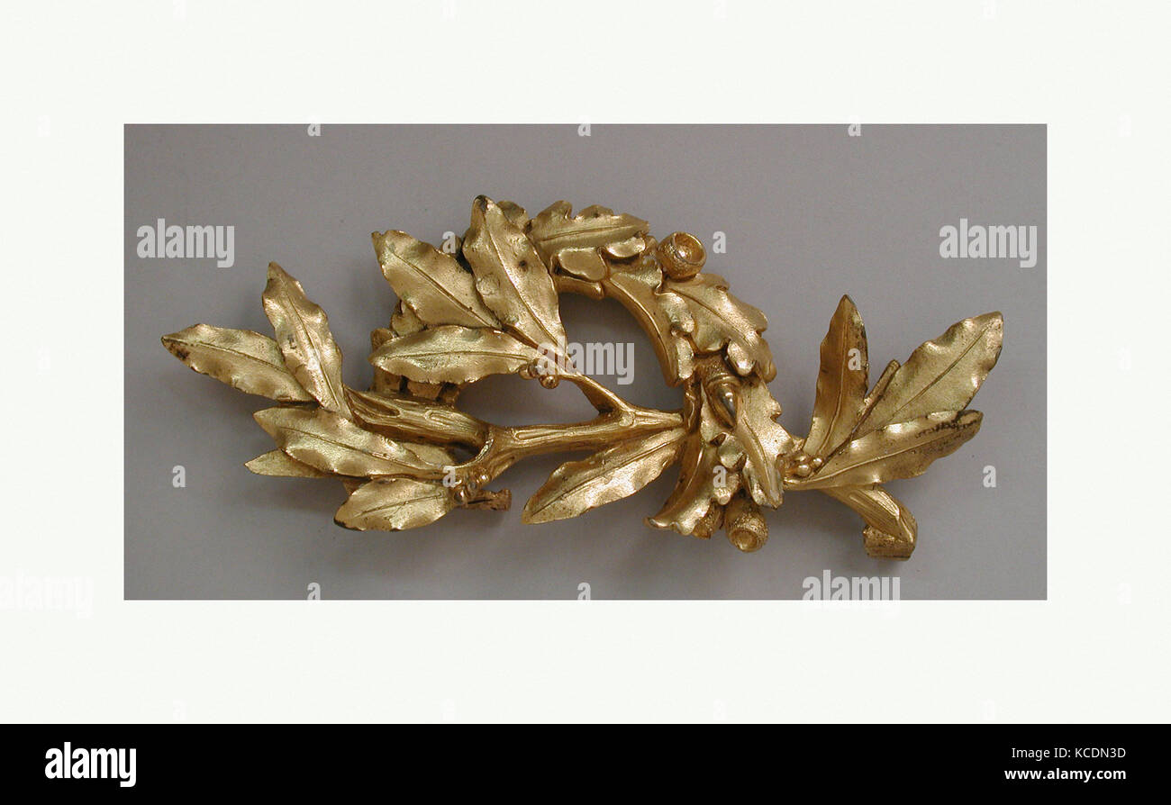 Wreath consisting of laurel and oak branches, ca. 1760–70 Stock Photo ...