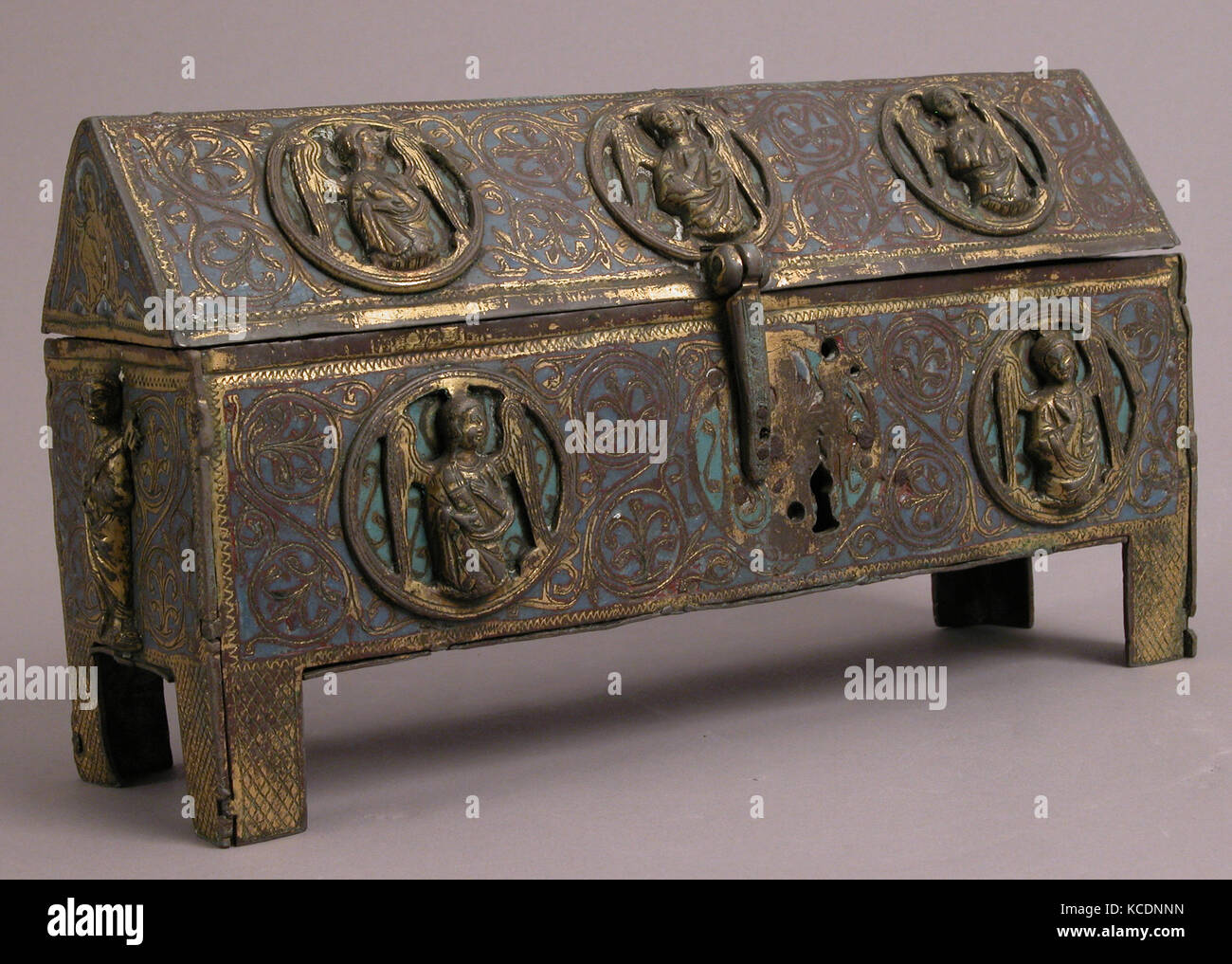 Chasse, 13th century, Made in Limoges, France, French, Champlevé enamel ...