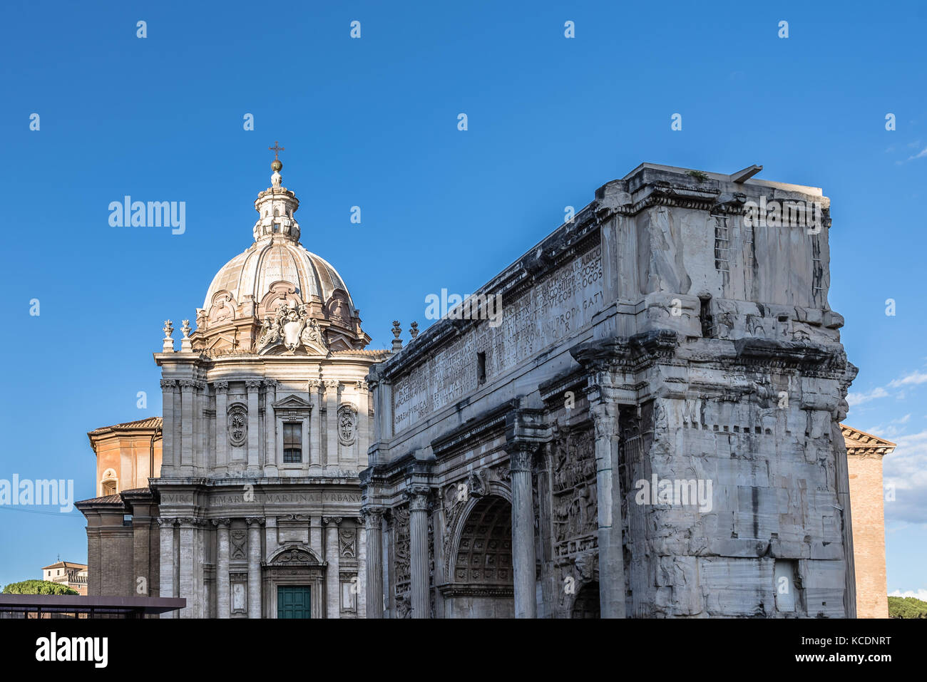 View of Forum of Rome Stock Photo - Alamy