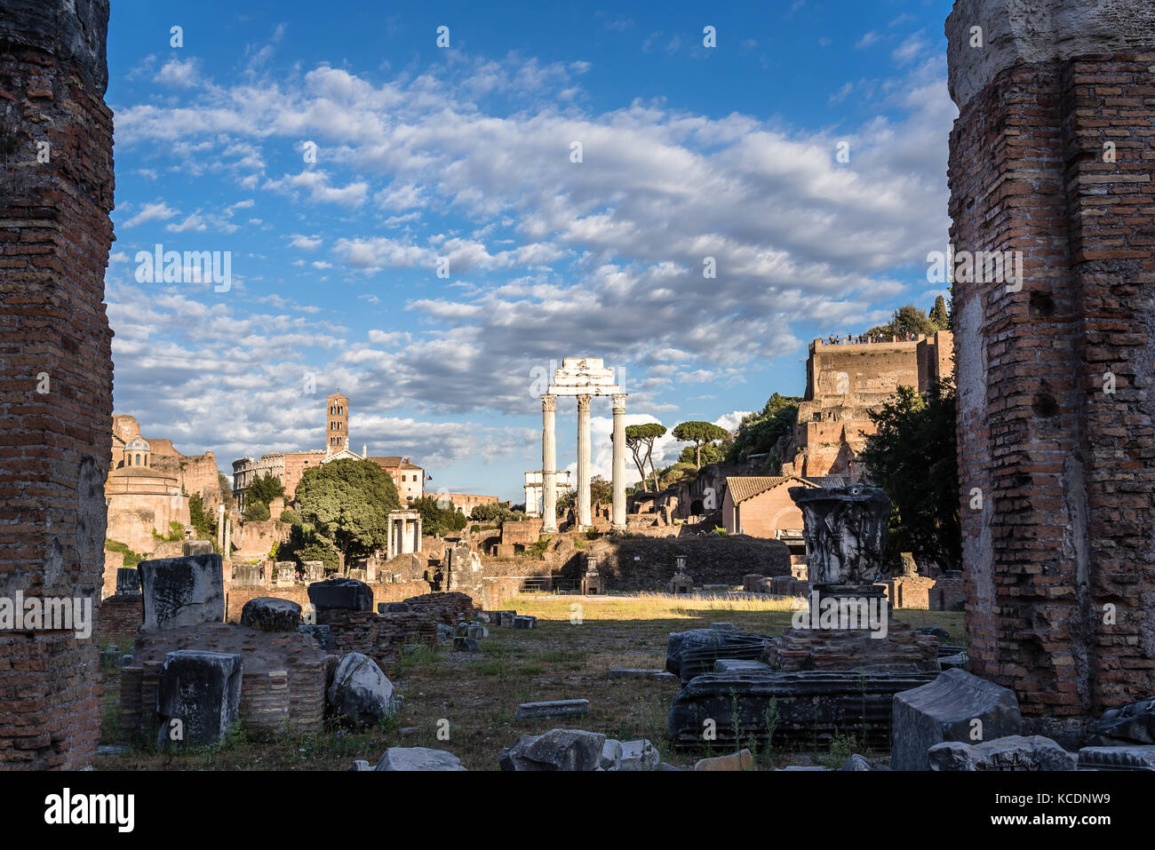 View of Forum of Rome Stock Photo - Alamy