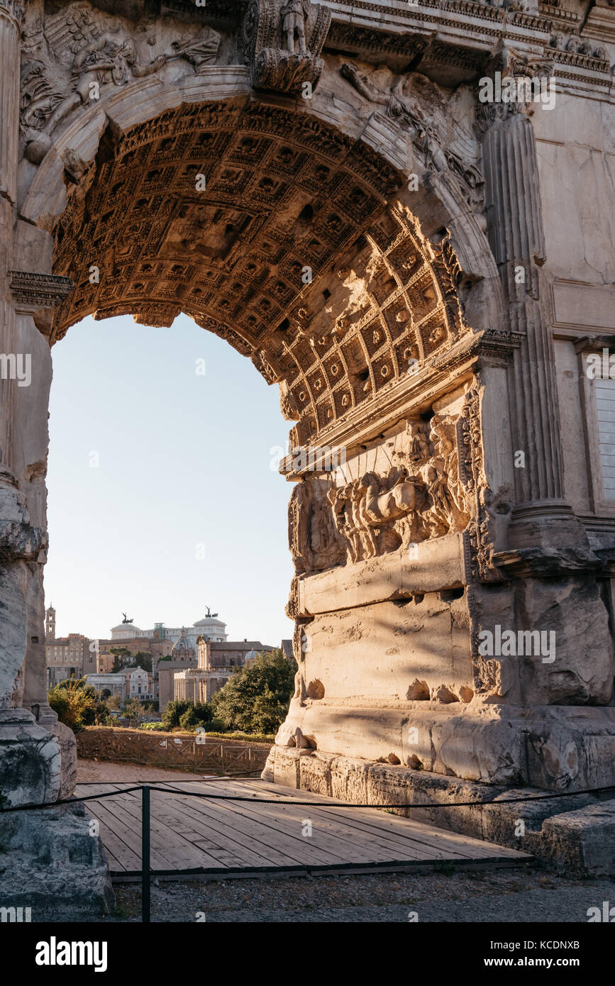 View of Forum of Rome Stock Photo - Alamy