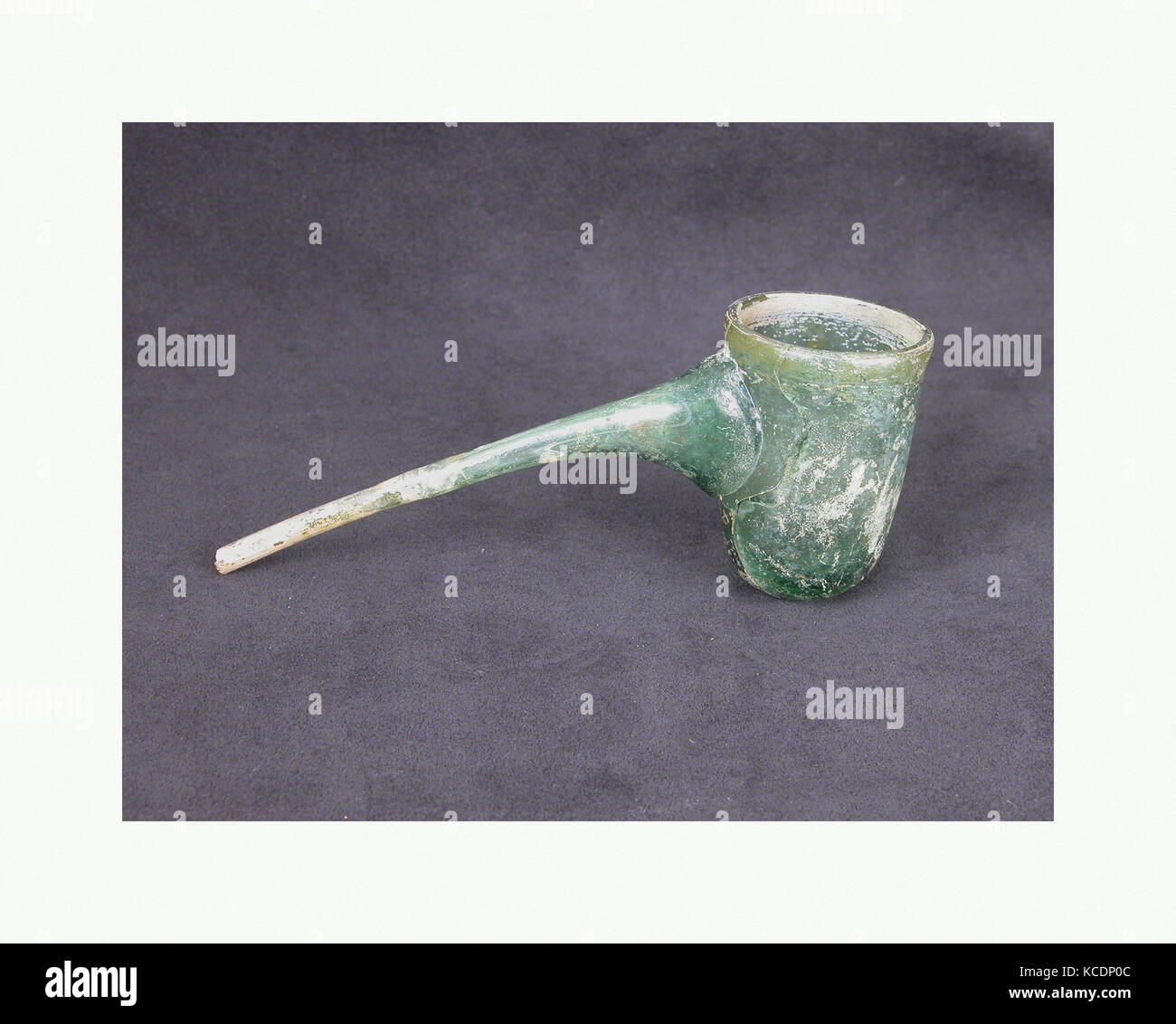 Alembic, 9th–11th century, Excavated in Iran, Nishapur, Glass, green ...