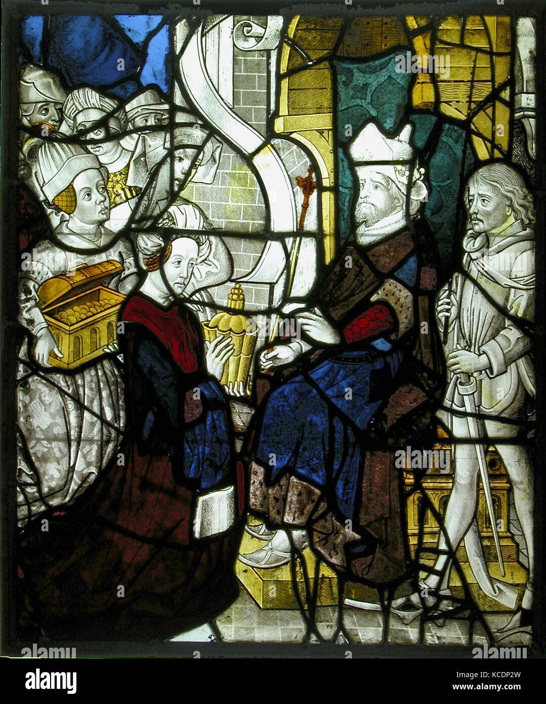 Stained glass queen of sheba hi-res stock photography and images - Alamy