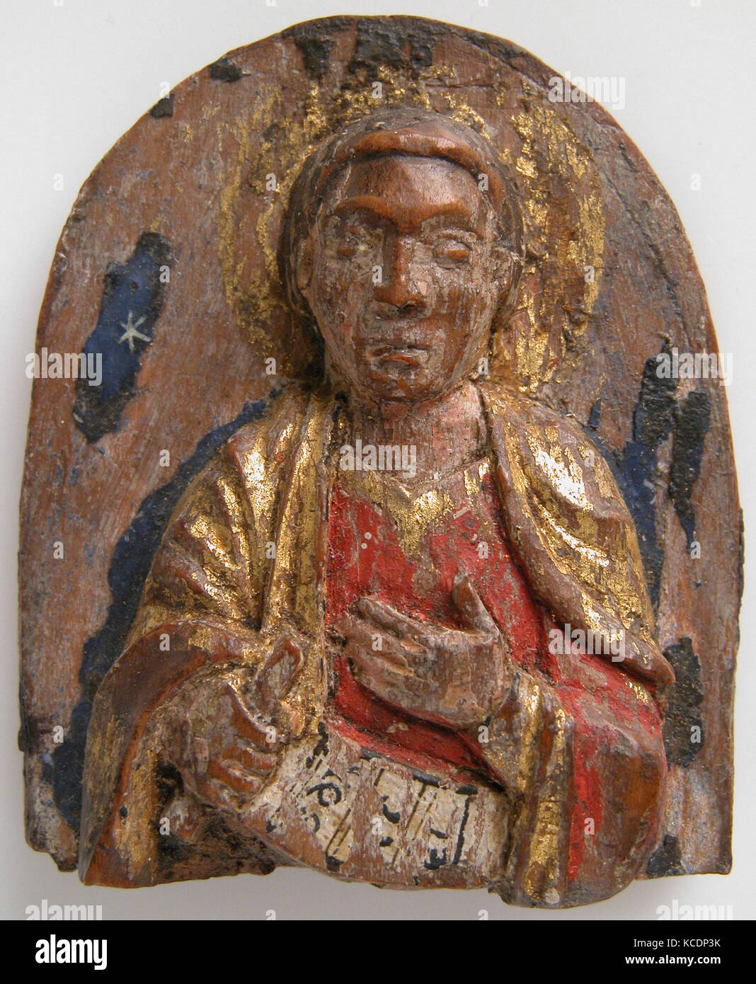 Miniature Relief of Hebrew Prophet with Scroll, 1200–1225 Stock Photo ...