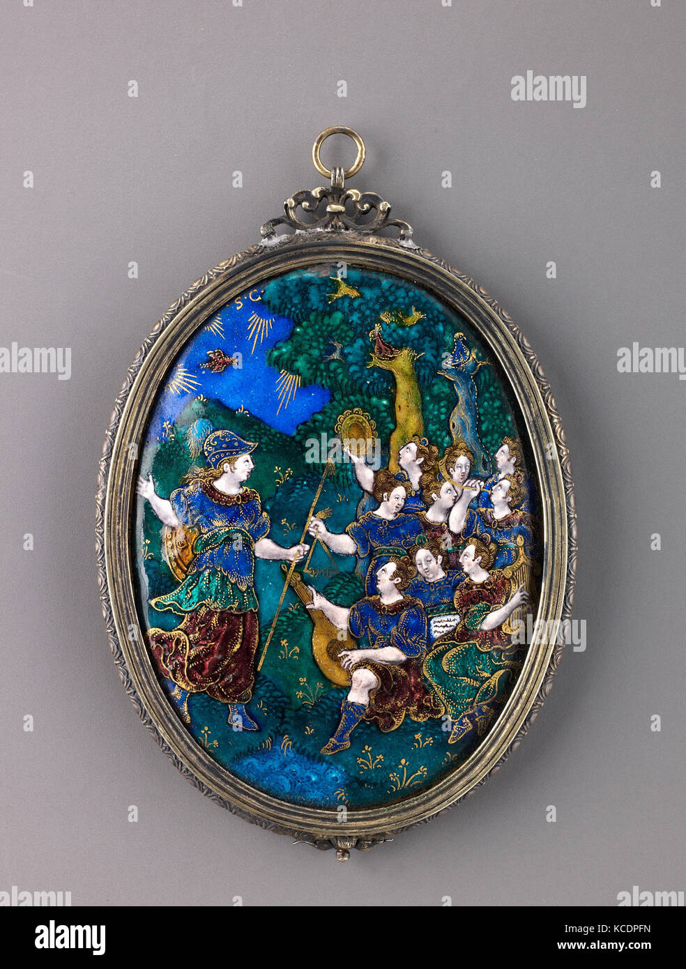 Mirror; Minerva Visits the Muses on Mount Helicon, Suzanne de Court ...