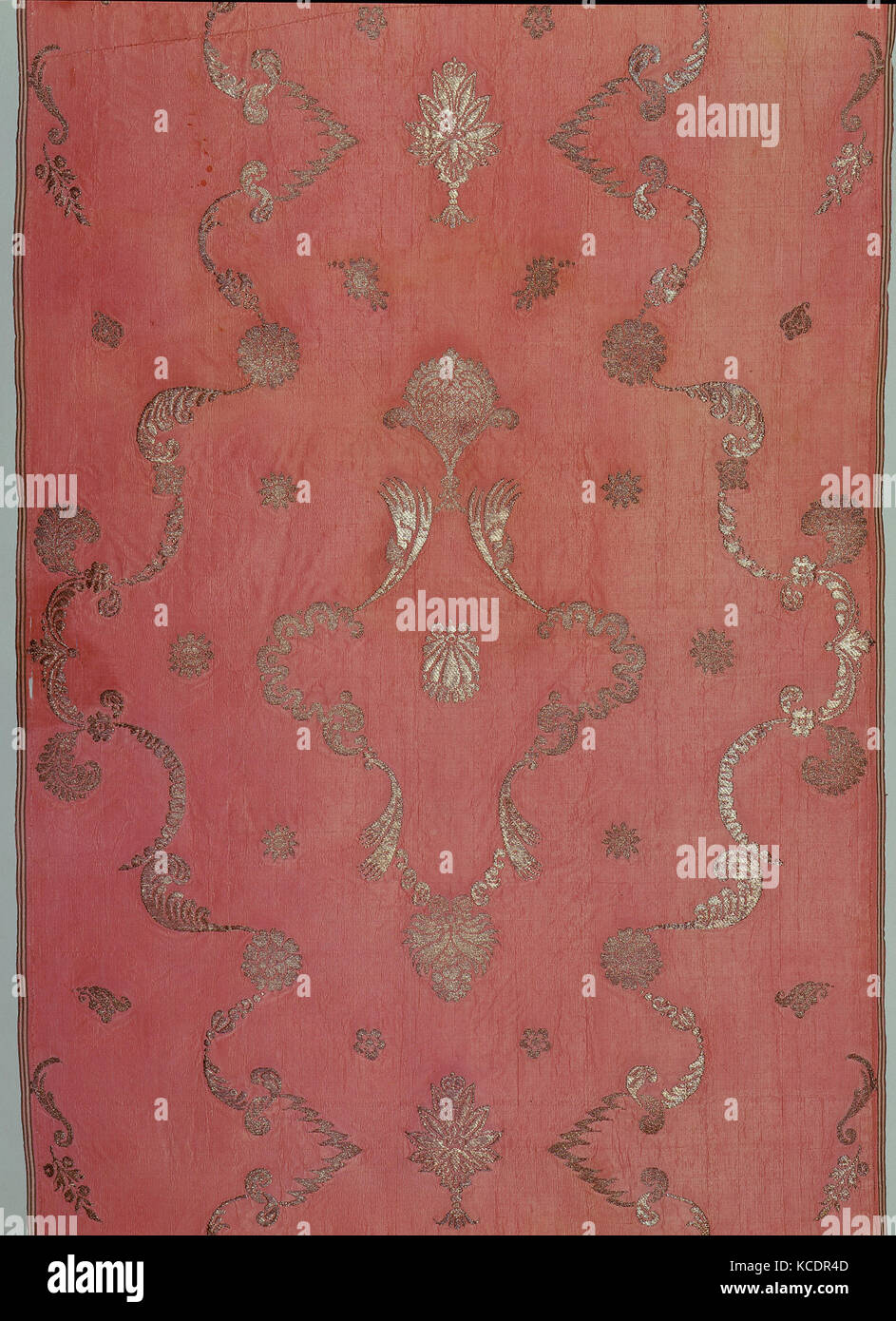 Length, ca. 1720, British, Spitalfields, Silk and metal thread, H. 42 3 ...