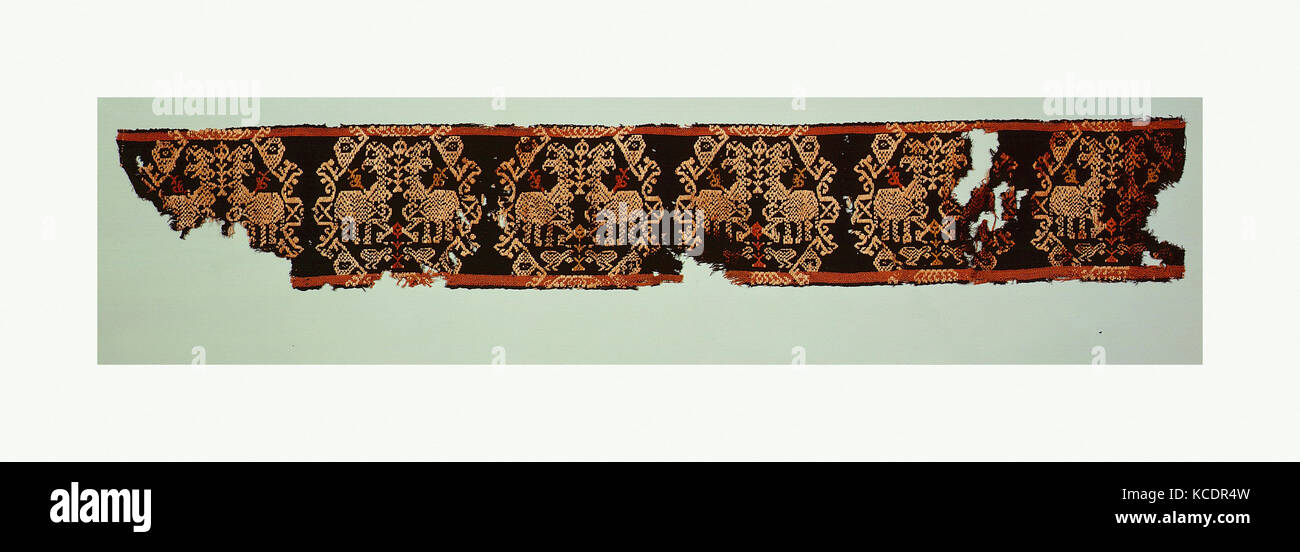 Tunic Band with Repeating Motif of Confronted Griffins, 8th–9th century ...