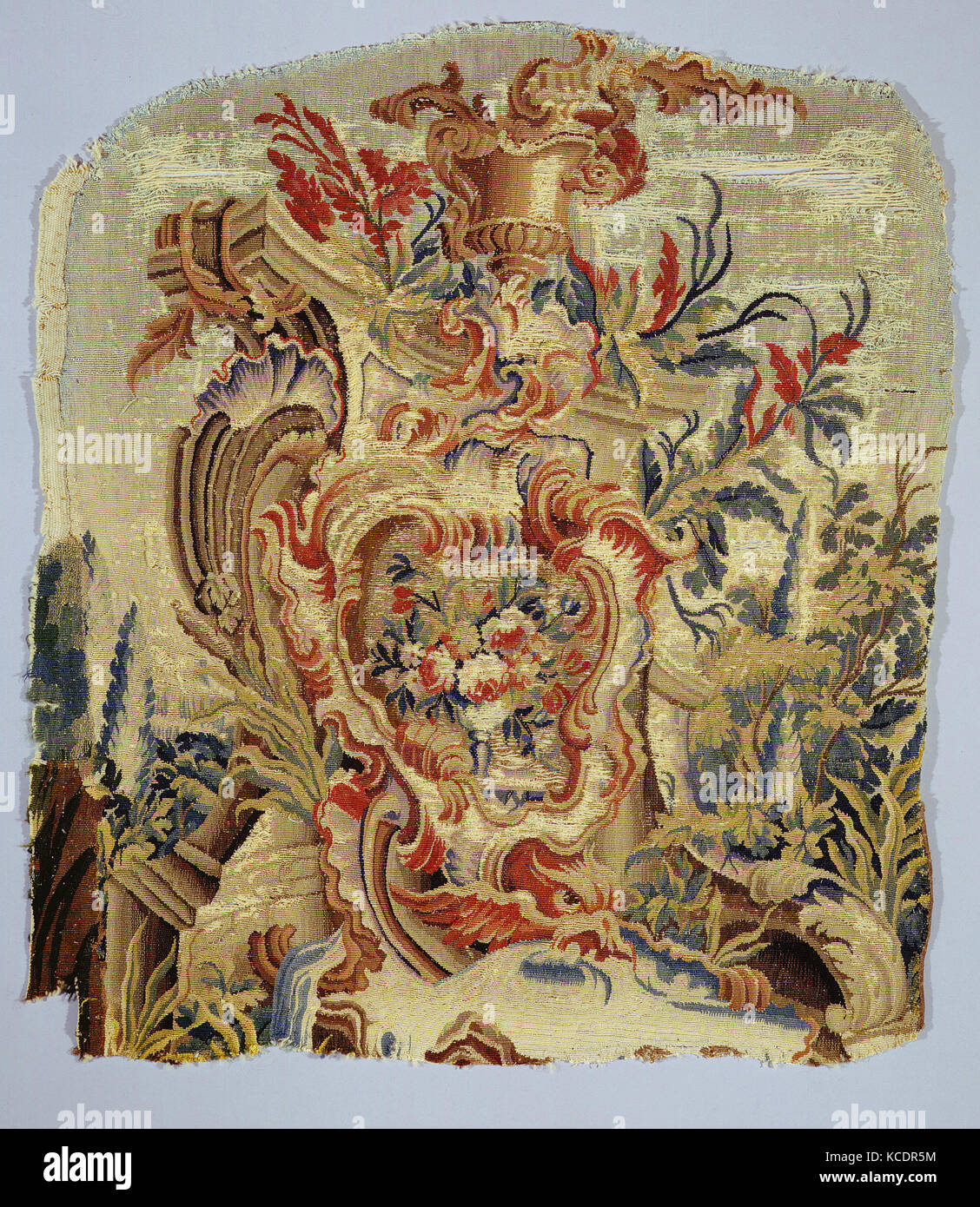 Rocaille cartouches with flowers, ca. 1735–50, French, probably ...