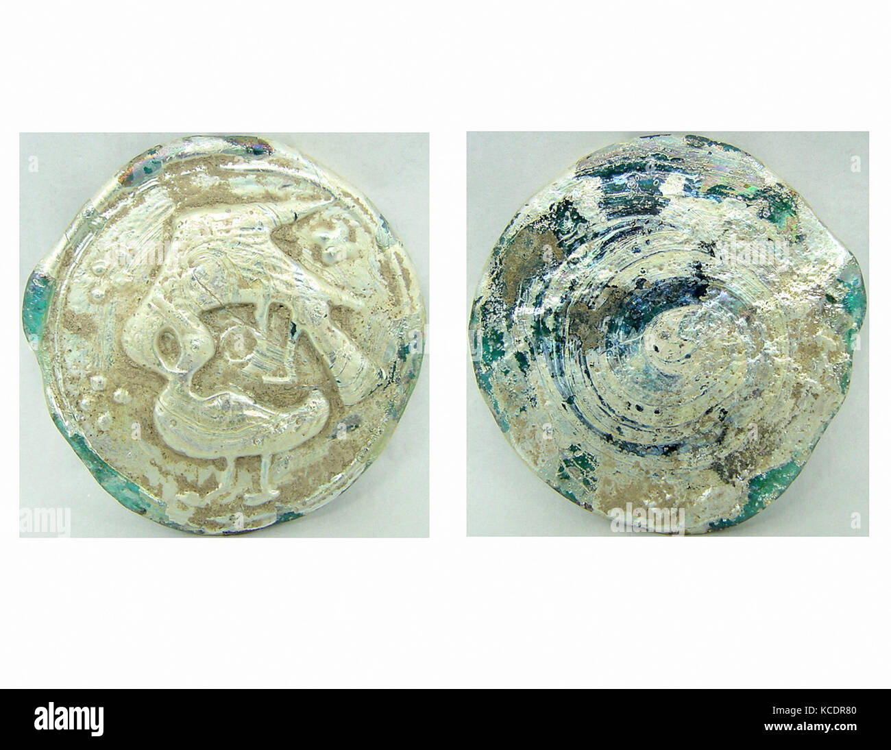 Glass Medallion with Molded Decoration, 12th century Stock Photo - Alamy