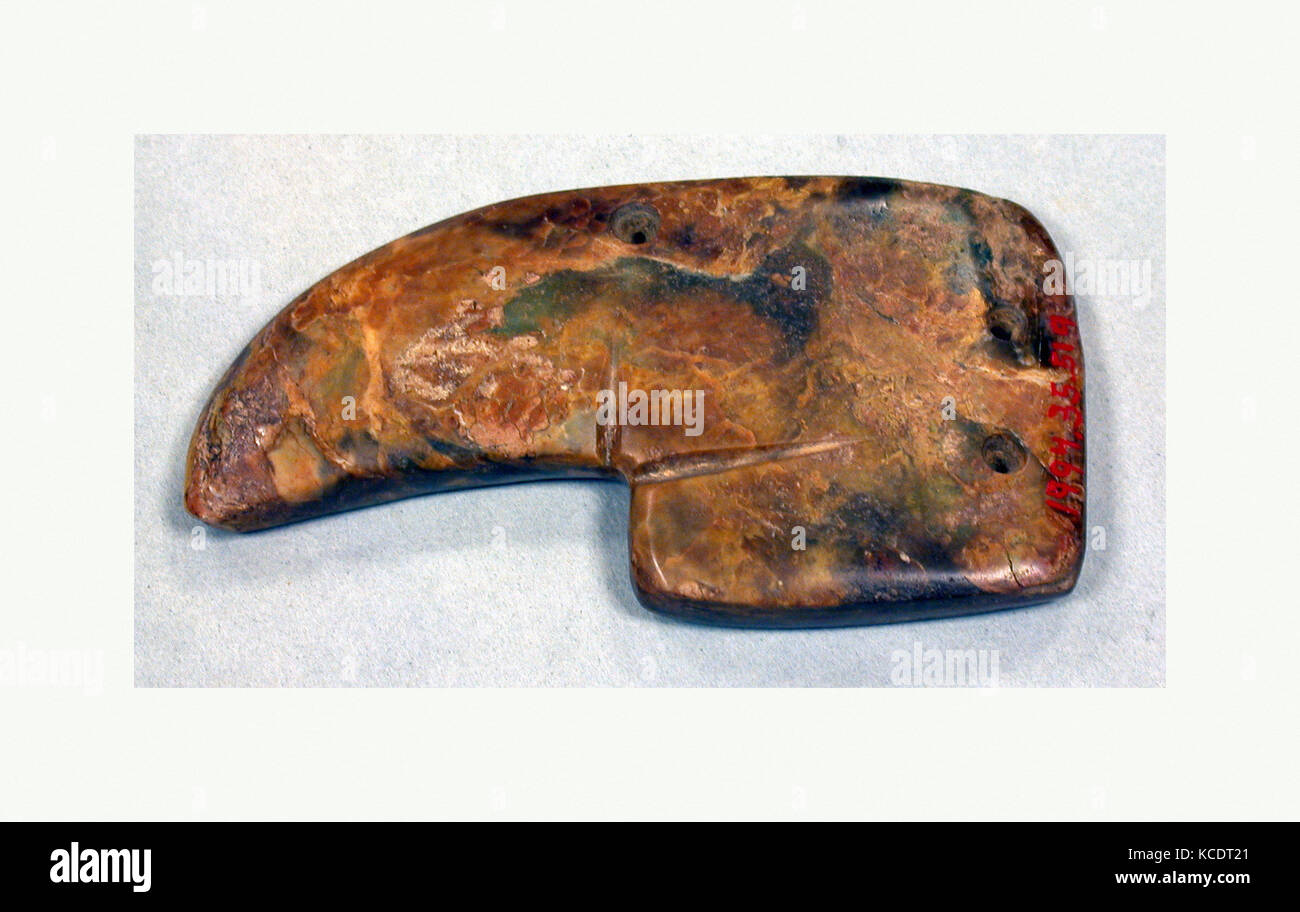 Stone Pendant, before 16th century, Peru, Peruvian, Stone, Height 3-5/ ...
