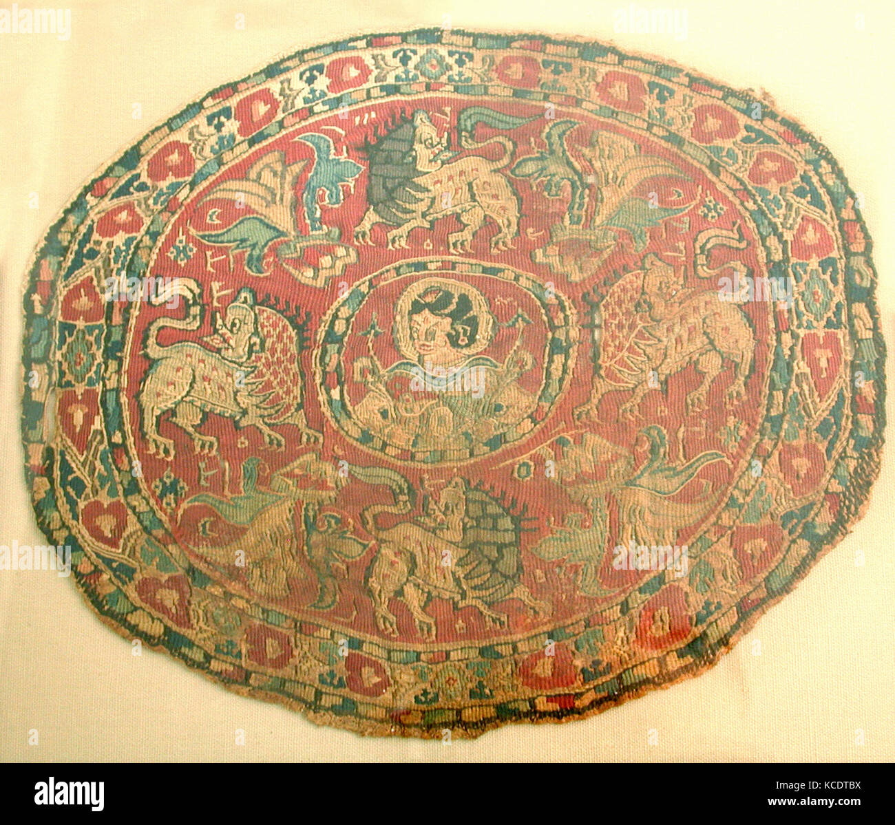 Round Insert from a Coptic Tunic or Shawl, 7th century Stock Photo - Alamy