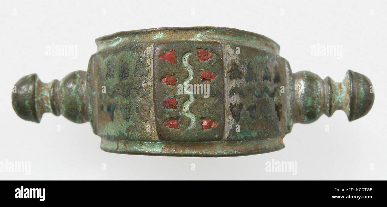 Bow Brooch, 2nd–3rd century, Roman, Champlevé enamel, bronze, traces of ...