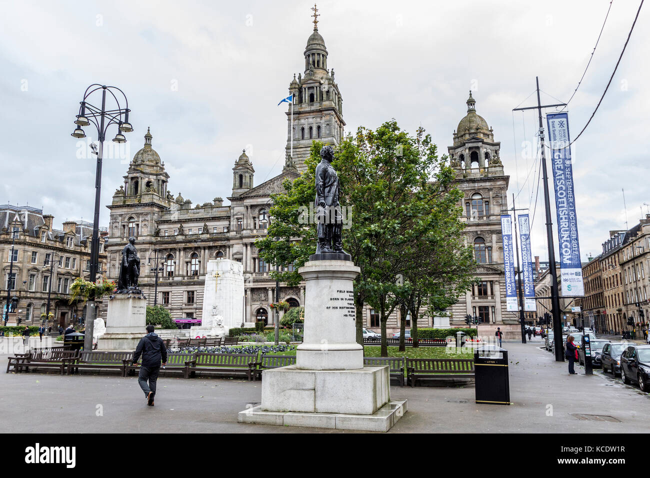 George Square, Glasgow, Strathclyde region, Scotland, U.K Stock Photo ...