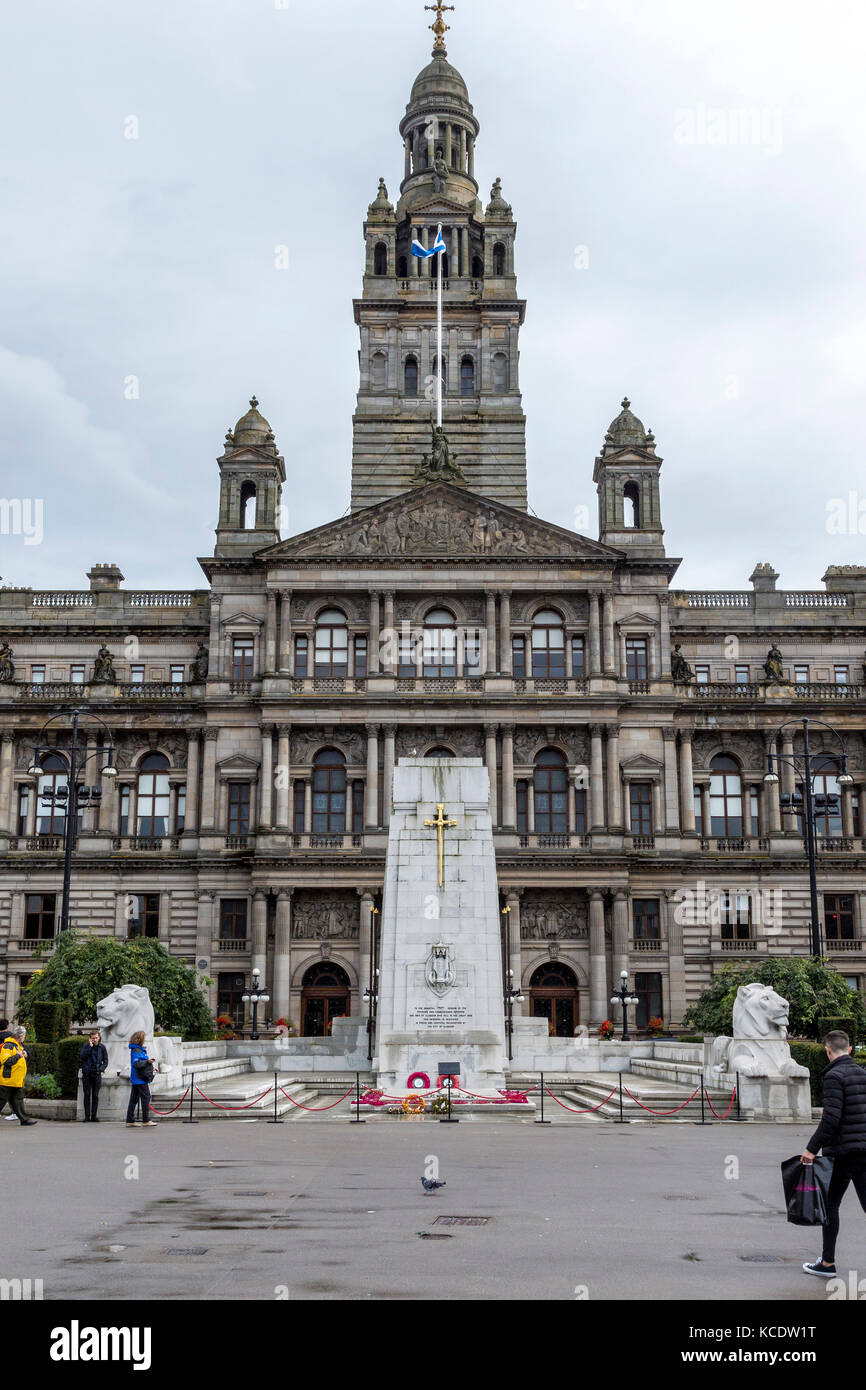 George Square, Glasgow, Strathclyde region, Scotland, U.K Stock Photo ...