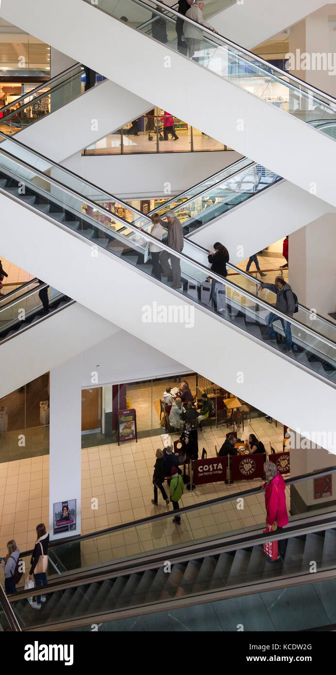 Inside Buchanan galleries shopping mall, Glasgow, Strathclyde region ...