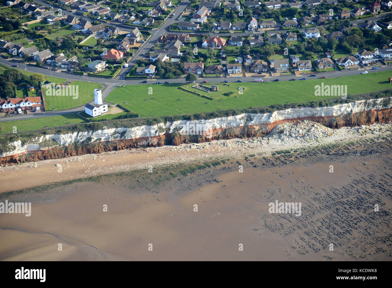 Hunstanton North Norfolk coast aerial Stock Photo - Alamy