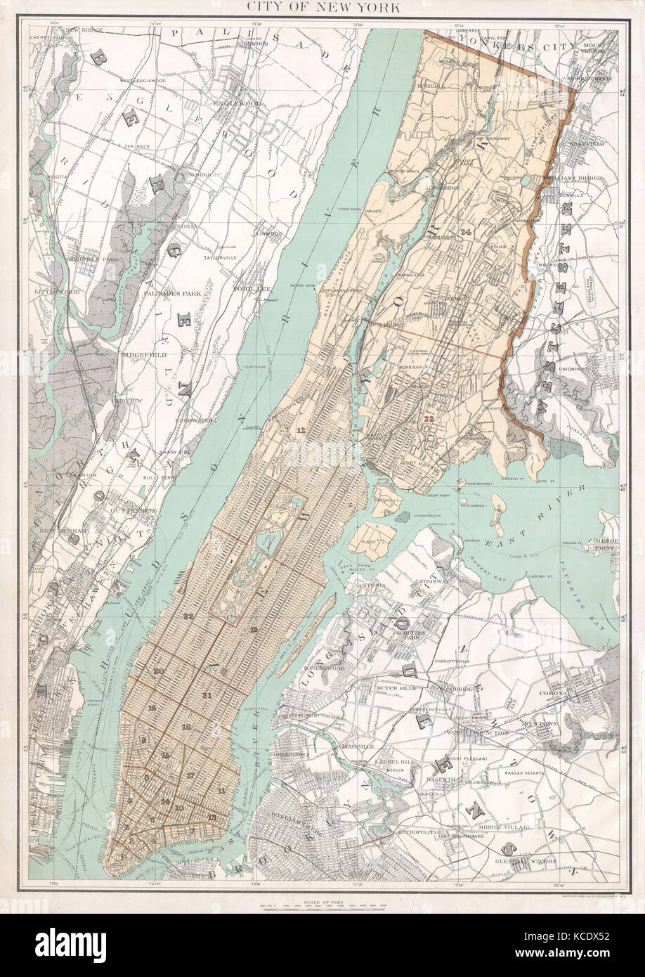 Bronx map hi-res stock photography and images - Alamy