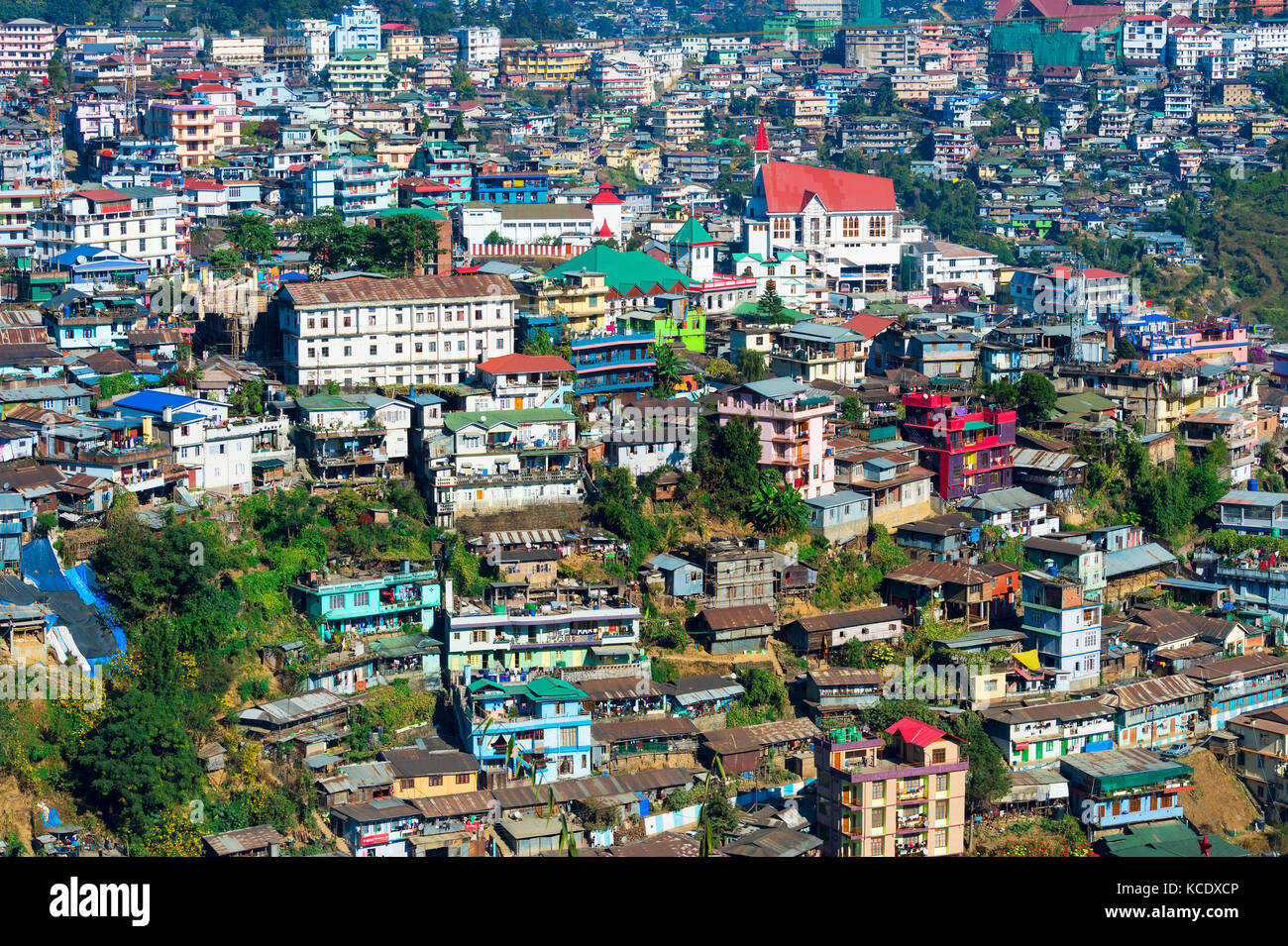 View over Kohima city, Nagaland, India Stock Photo - Alamy