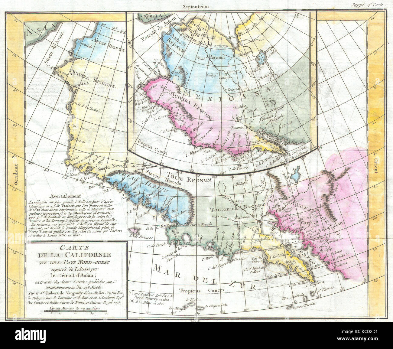 Map of california hi-res stock photography and images - Alamy