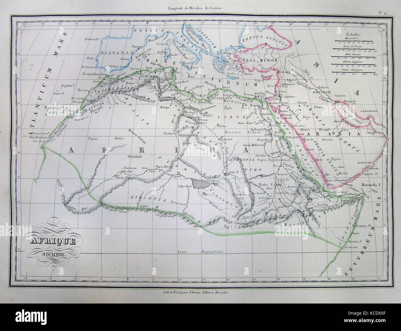 1837, Malte-Brun Map of Africa in Ancient Times Stock Photo - Alamy