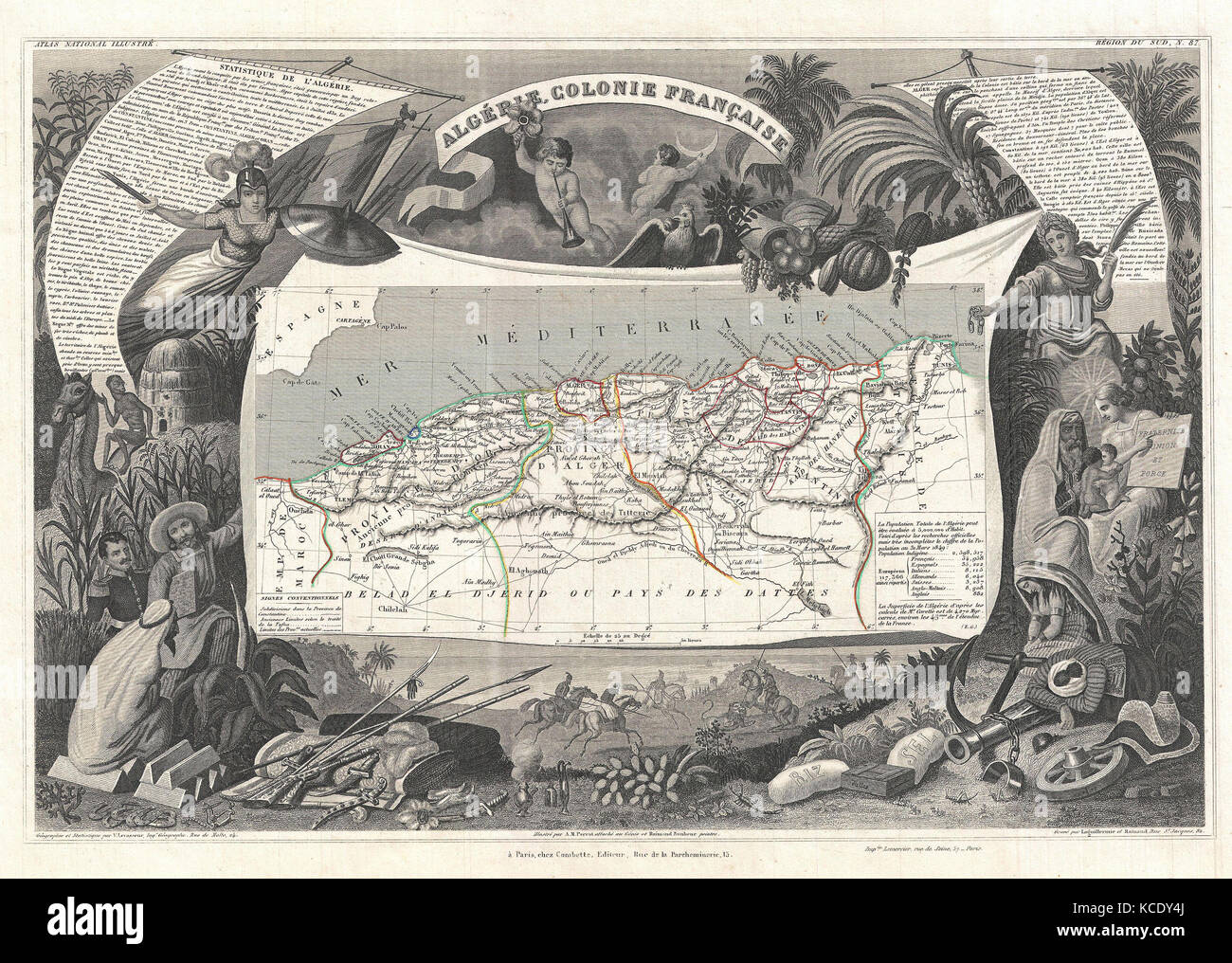 Ancient algeria map hi-res stock photography and images - Alamy