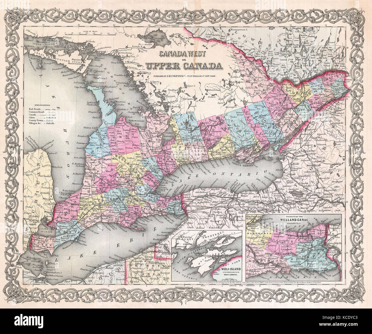 Colton map canada hi-res stock photography and images - Alamy
