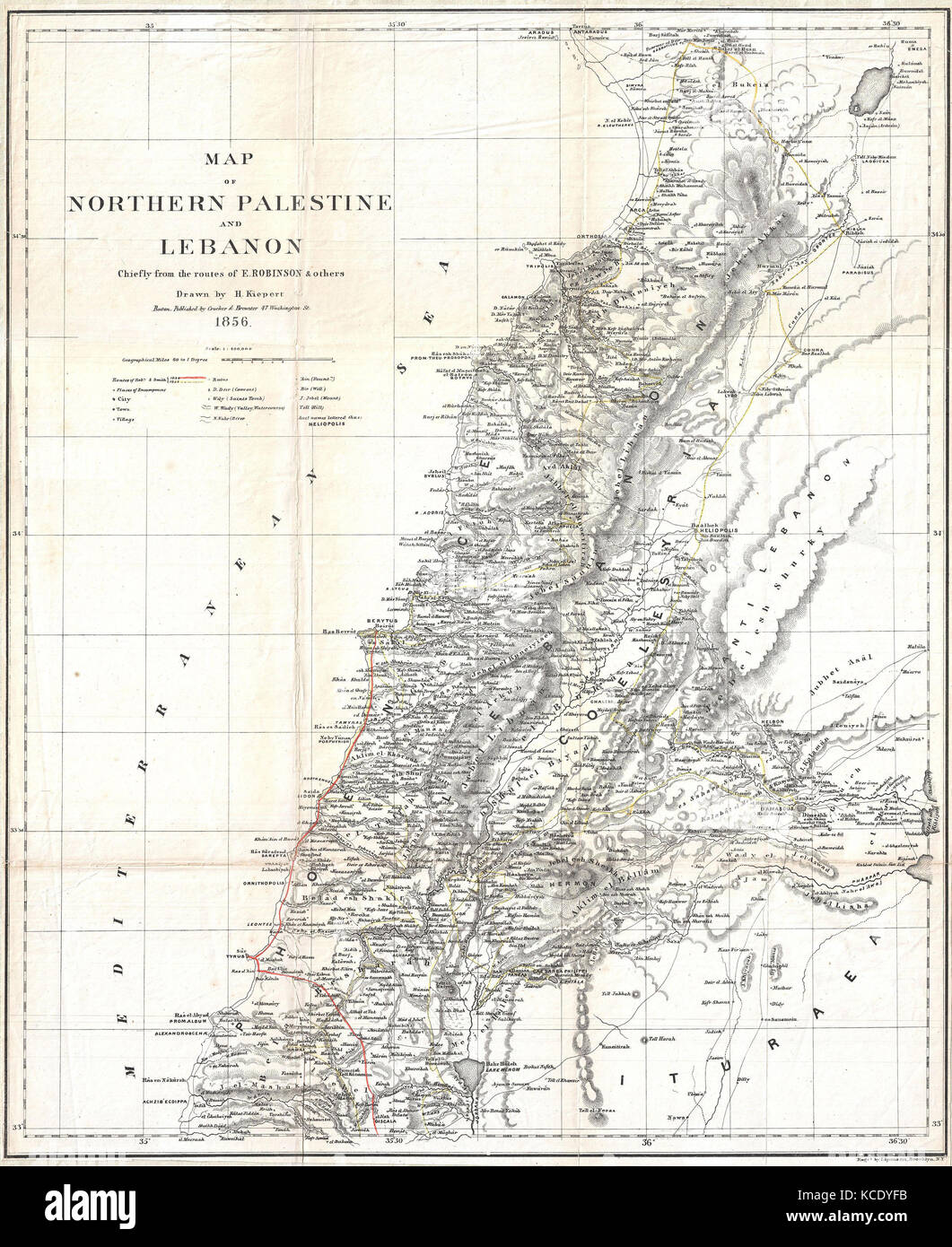 Lebanon maps hi-res stock photography and images - Alamy