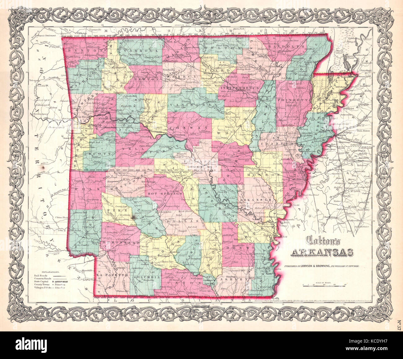 Mappa arkansas hi-res stock photography and images - Alamy