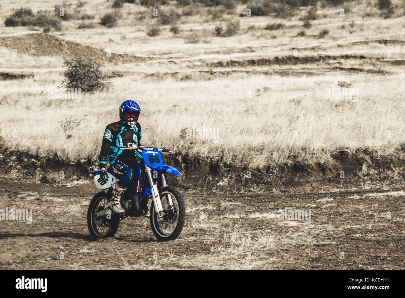 Riding on the track Stock Photo - Alamy