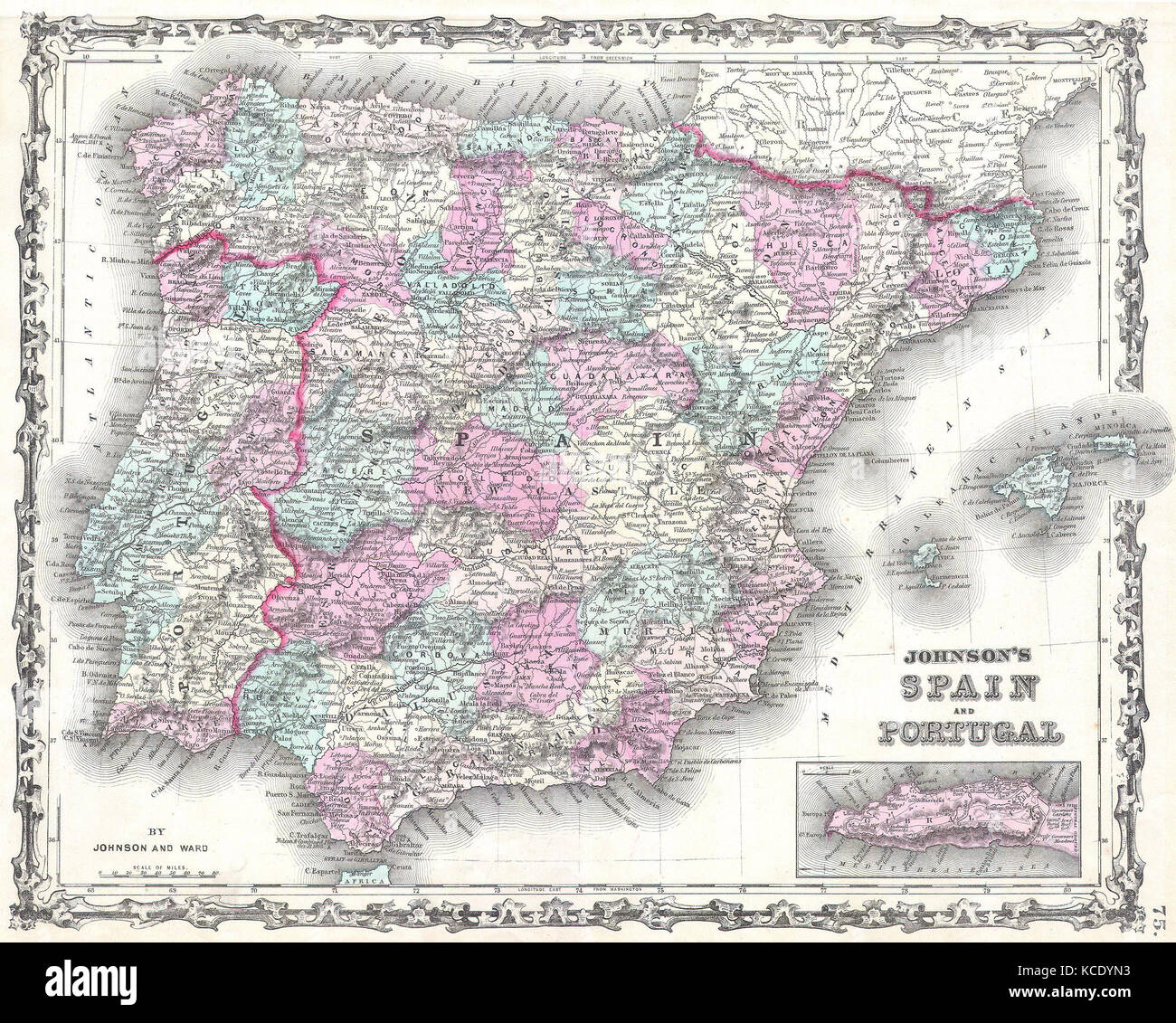 Old portugal map hi-res stock photography and images - Alamy