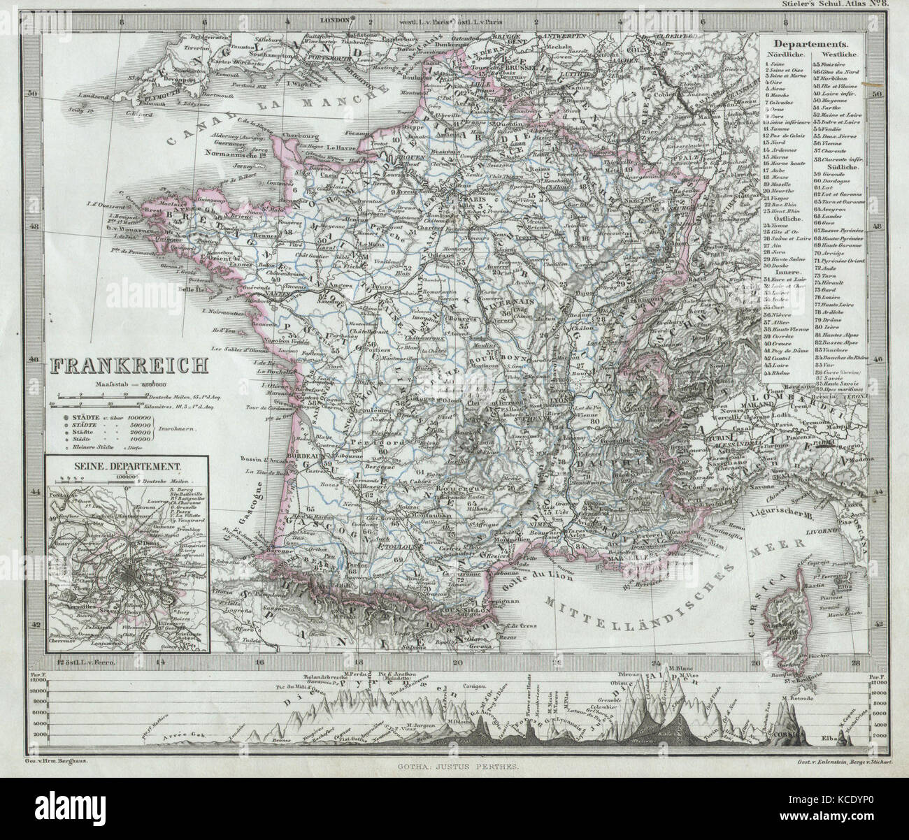 Perthes map of france hi-res stock photography and images - Alamy
