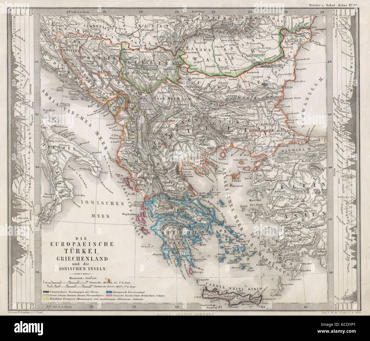 Balkans map hi-res stock photography and images - Alamy