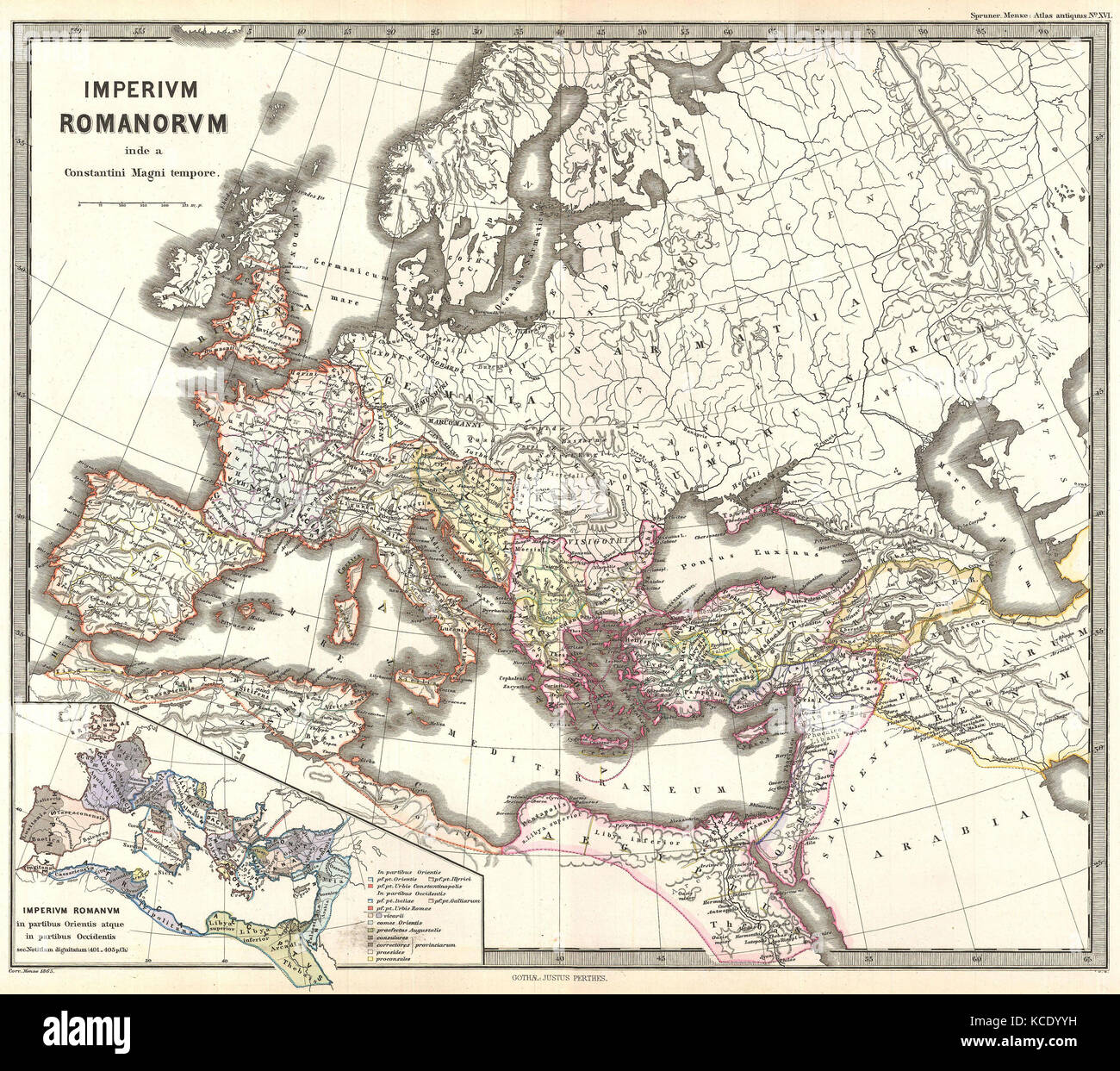 Historical map of the roman empire hi-res stock photography and images ...