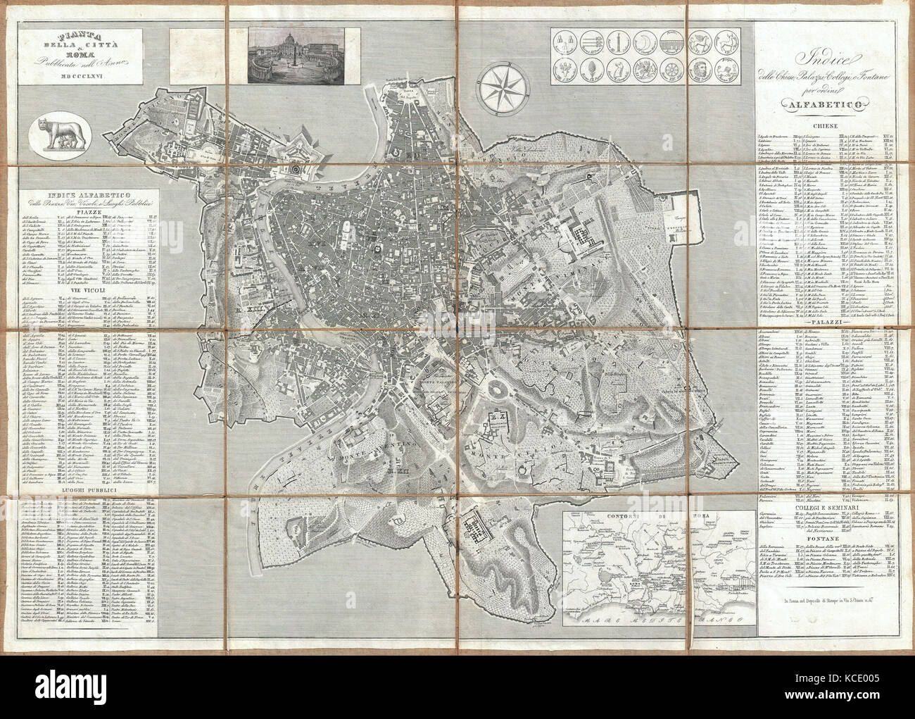 Historical maps of rome hi-res stock photography and images - Alamy