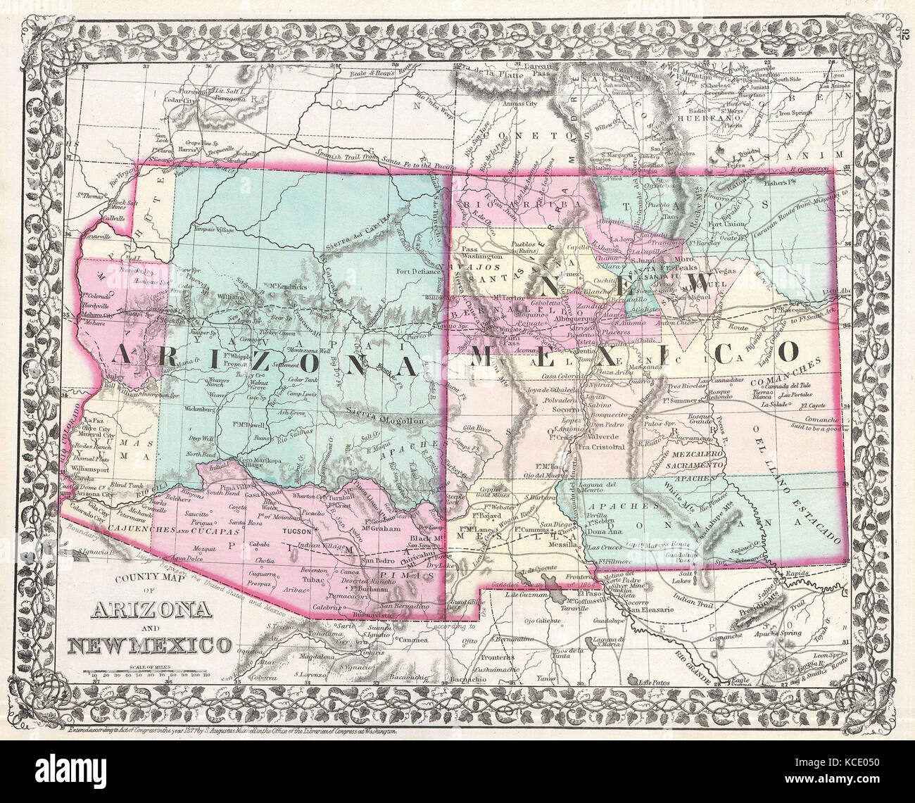 Mappa arizona hi-res stock photography and images - Alamy