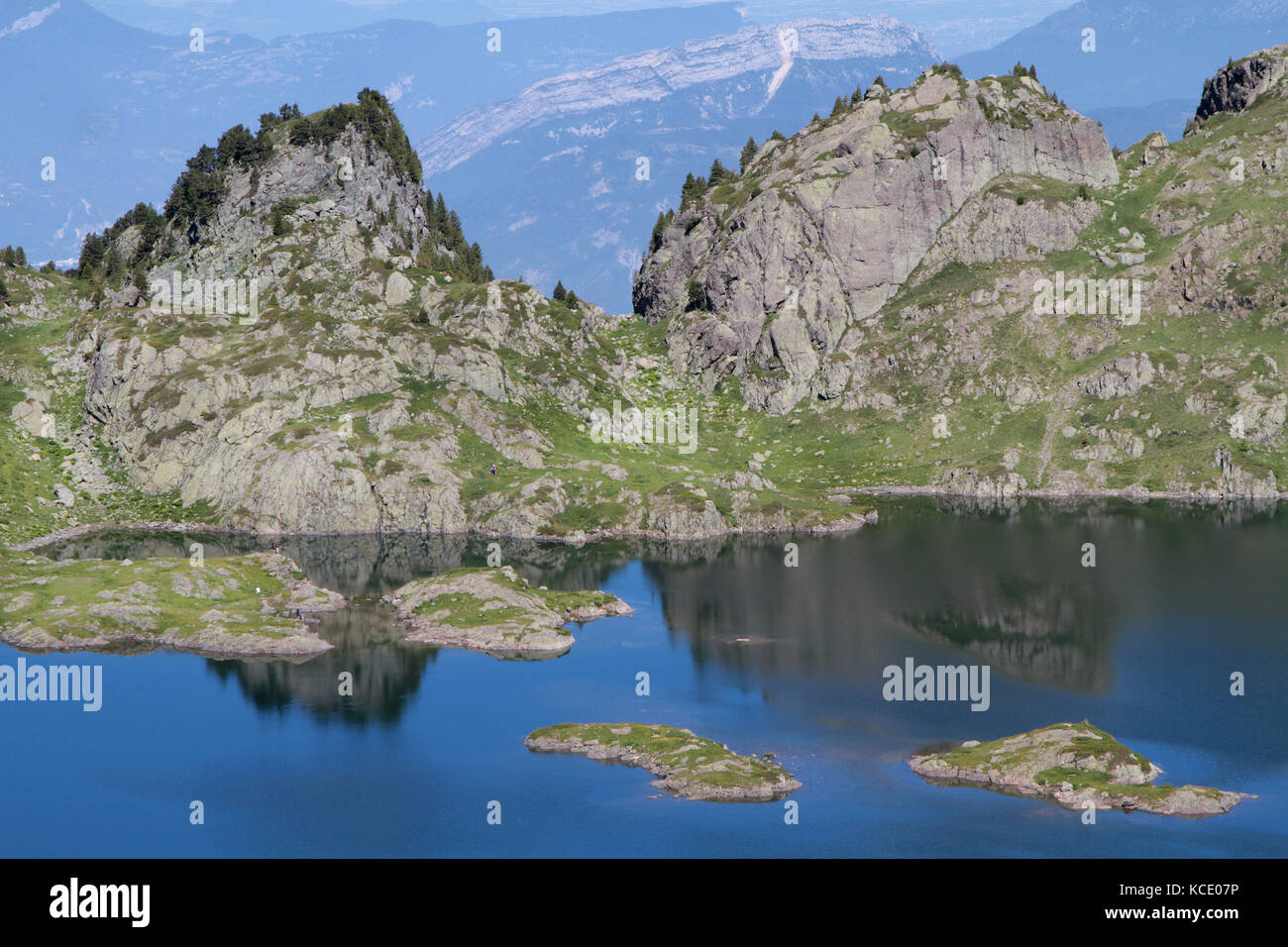 Lac Robert near Chamrousse ski resort during summer Stock Photo - Alamy