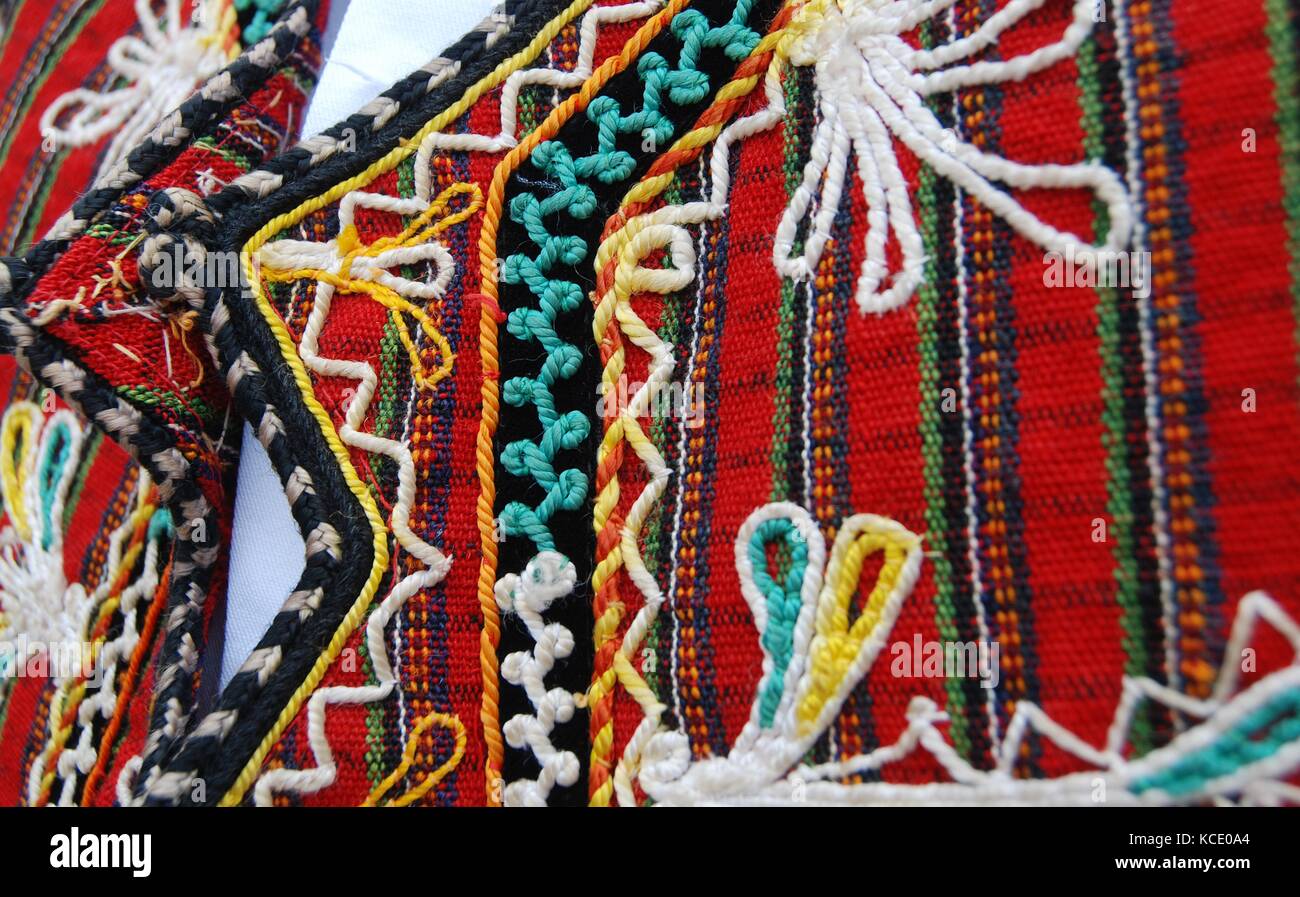 Picture of a Traditional macedonian costume, details Stock Photo - Alamy